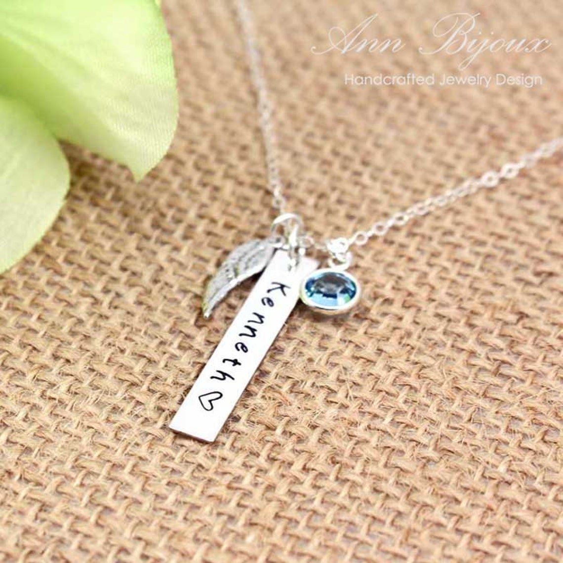 Personalized Sterling Silver Bar Necklace Laser Engraved - Etsy