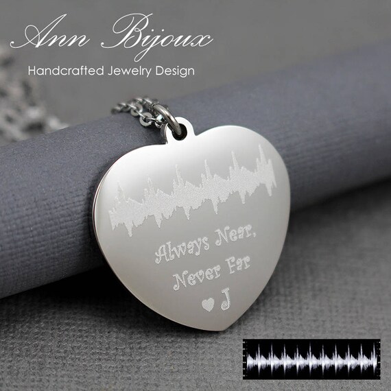 Baby Heartbeat Ultrasound Heart Necklace Baby Heartbeat Heart - Etsy