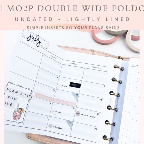 Printed Undated Fold Out Vertical Weekly Planner Inserts | Etsy