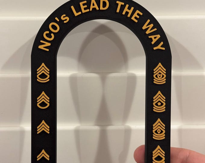 NCO Backbone of the Army Plaque; Induction, Promotion, Soldier, Army ...