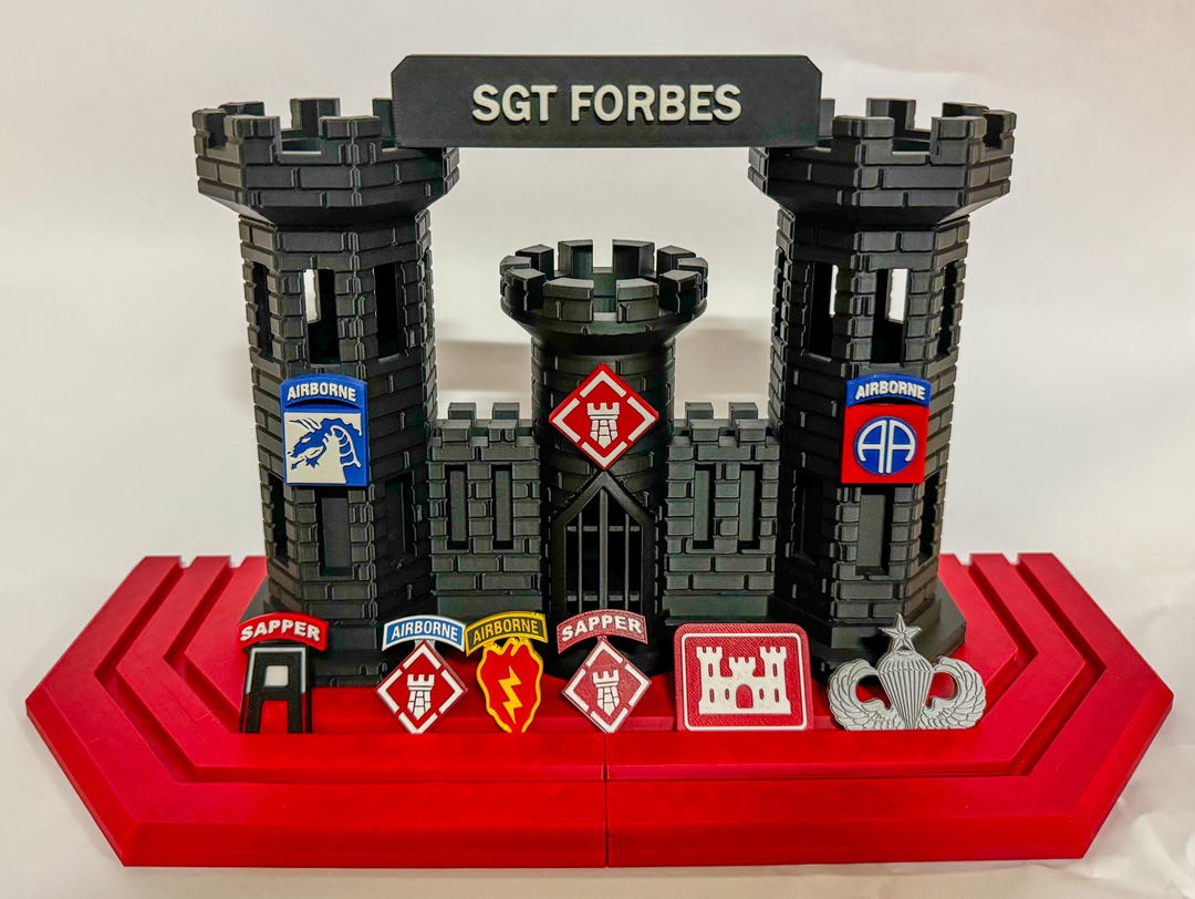 Engineer Castle With 1-3 Unit Crests - Etsy
