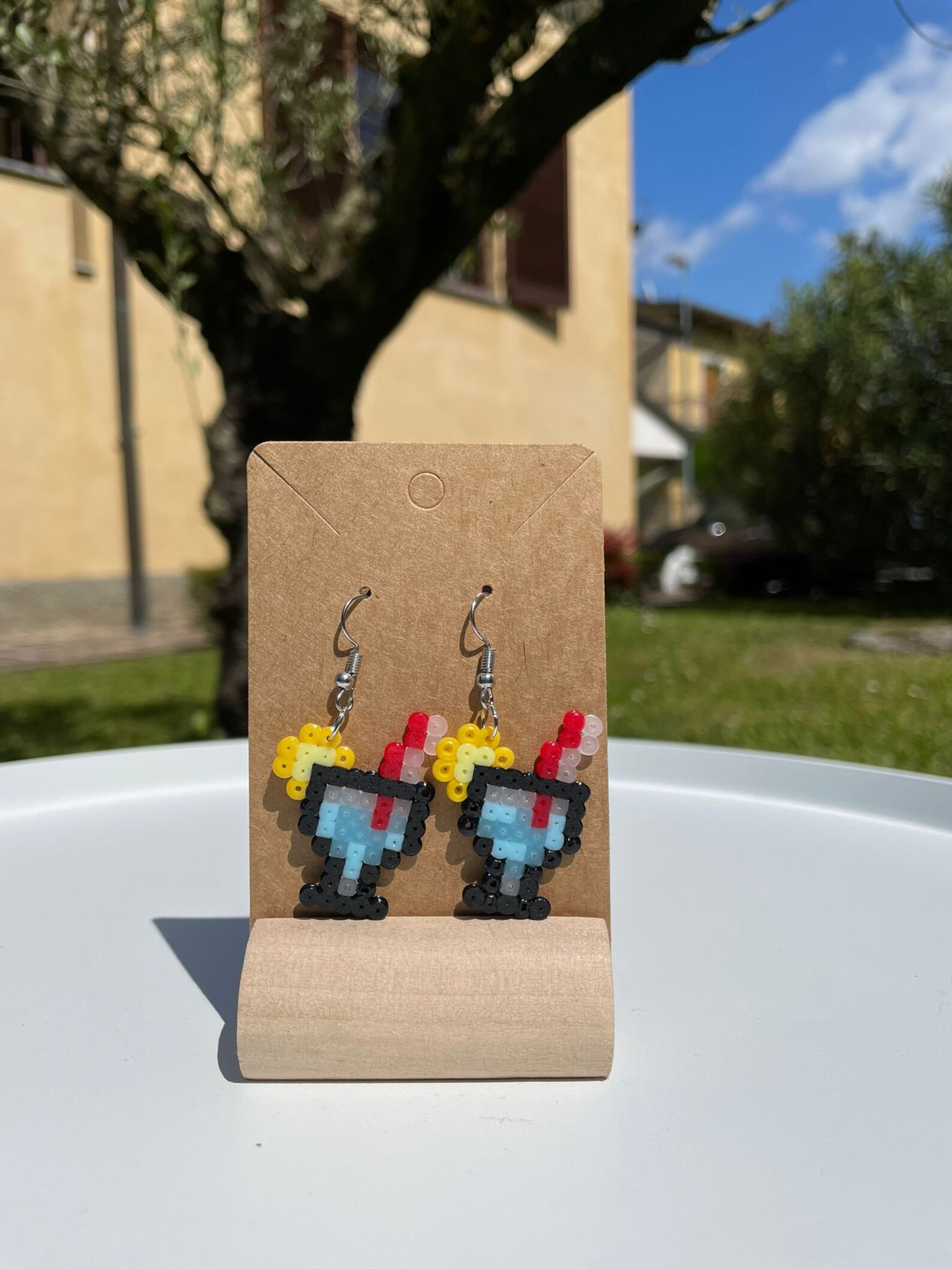 Variety Cocktail Mini Perler Beads Dangle Earrings Hama Beads Fun ...