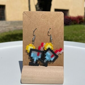 Variety Cocktail Mini Perler Beads Dangle Earrings Hama Beads Fun ...