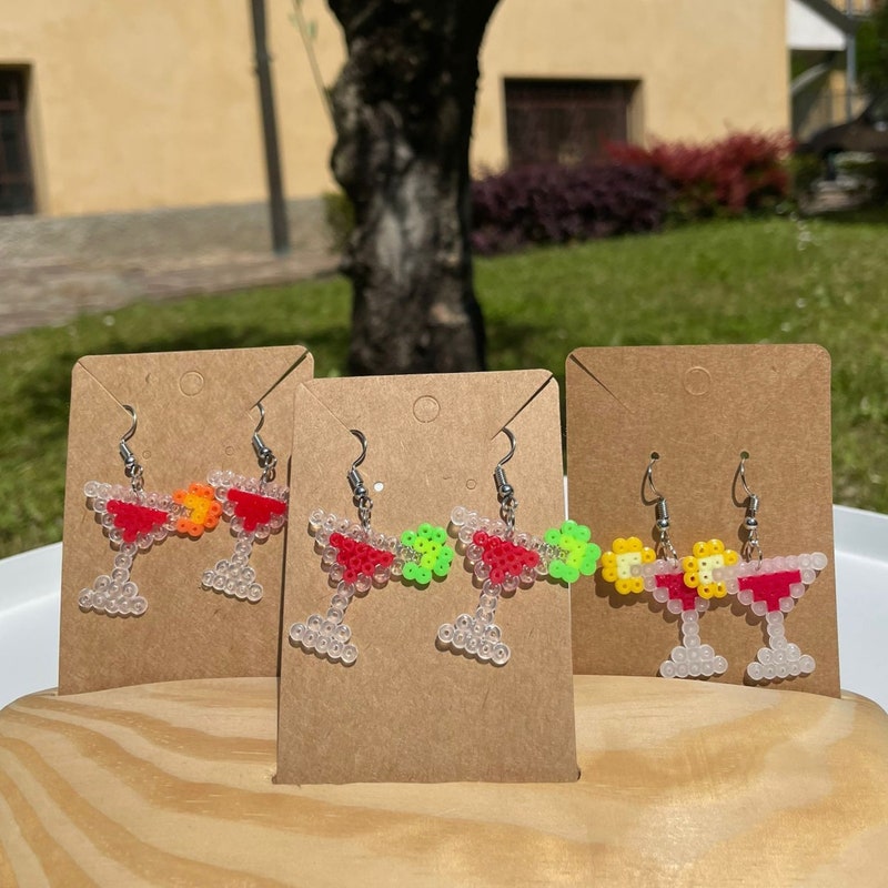 Hama Bead Earrings - Etsy