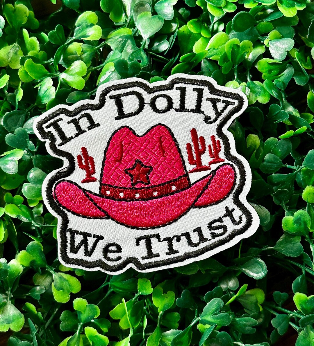 In Dolly We Trust - Dolly Parton - Pink Cowboy Hat - Cactus - Inspired ...