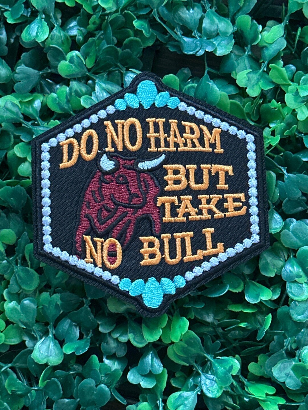 Do No Harm but Take No Bull - Western - Cowgirl - Rodeo - Embroidery ...