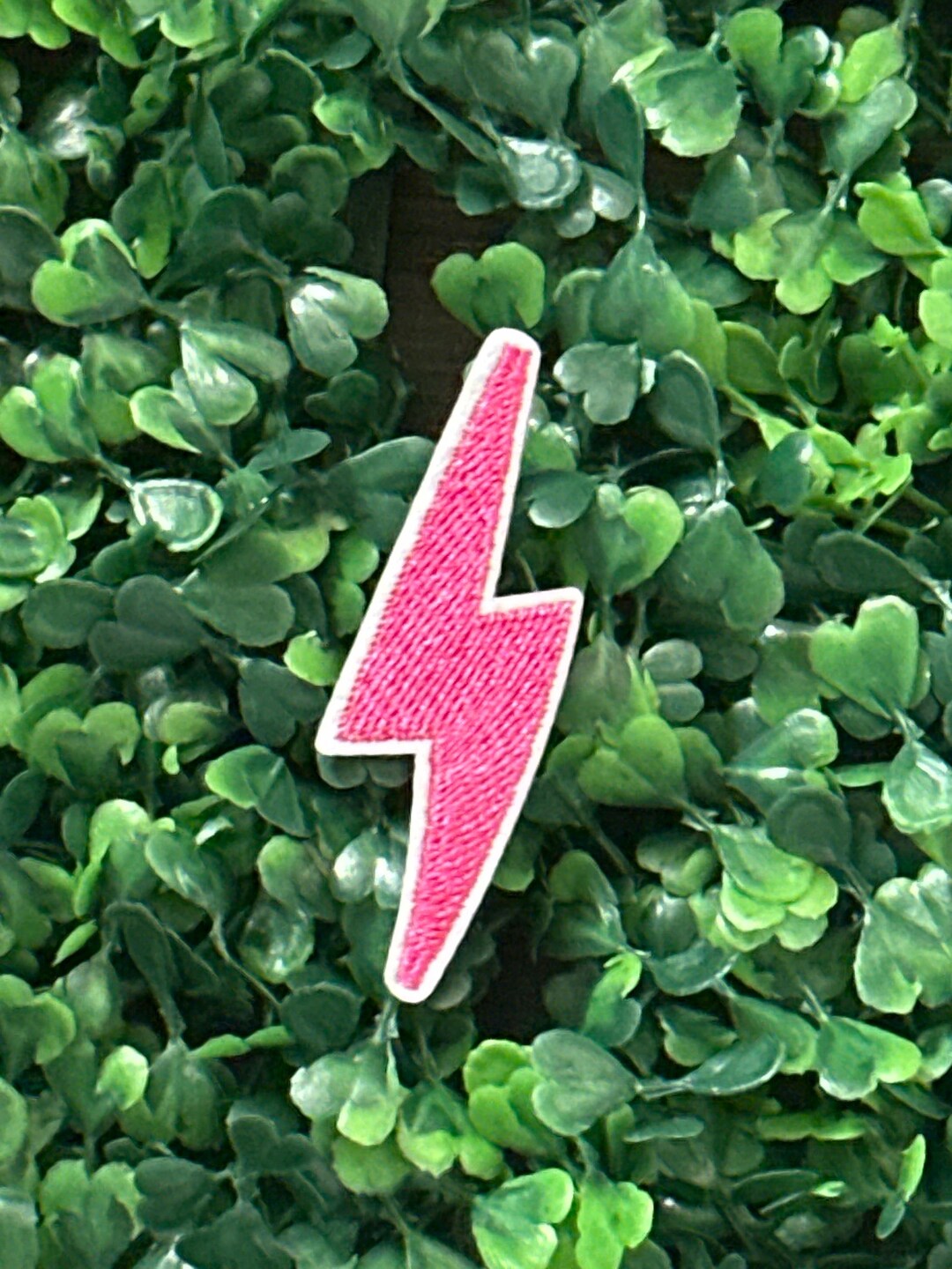 Lightning Bolt - Pink - Embroidery Iron on Patch - Etsy