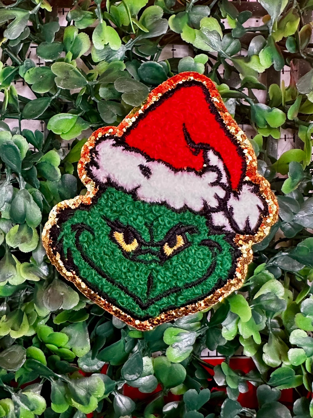 Grinch Patch - Christmas - Whoville - Chenille Iron on Patch - Etsy