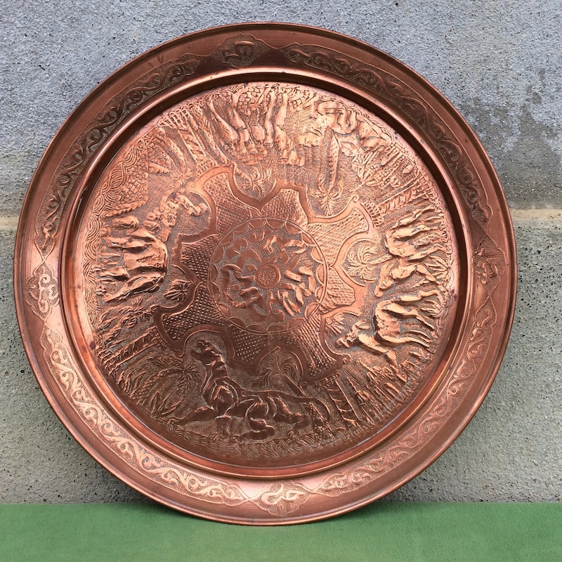 Large Copper Tray - Etsy