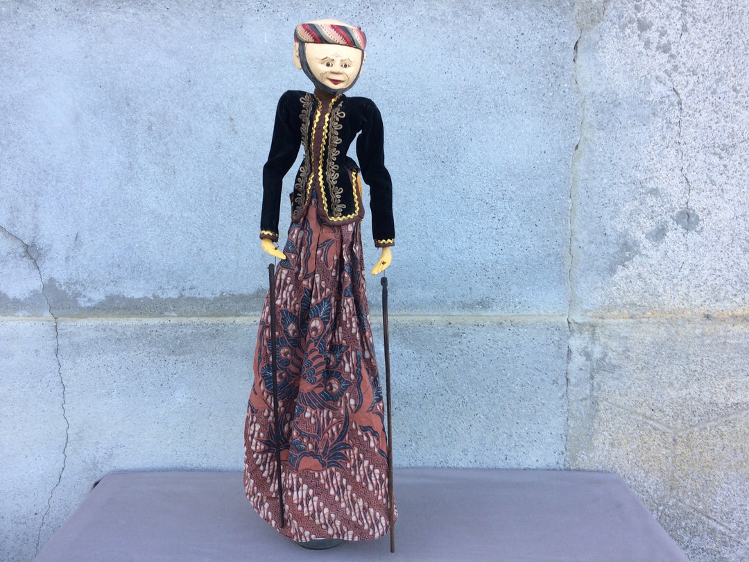 Indonesian Stick Puppet, Wayang Golek Javanese Rod Puppet - Etsy