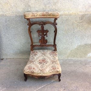 Antique Catholic Kneeler, French Devotional Prayer Chair - Etsy