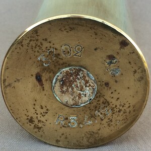 Trench Art Artillery Shell, Decorated WW1 Shell Casing, Found and ...