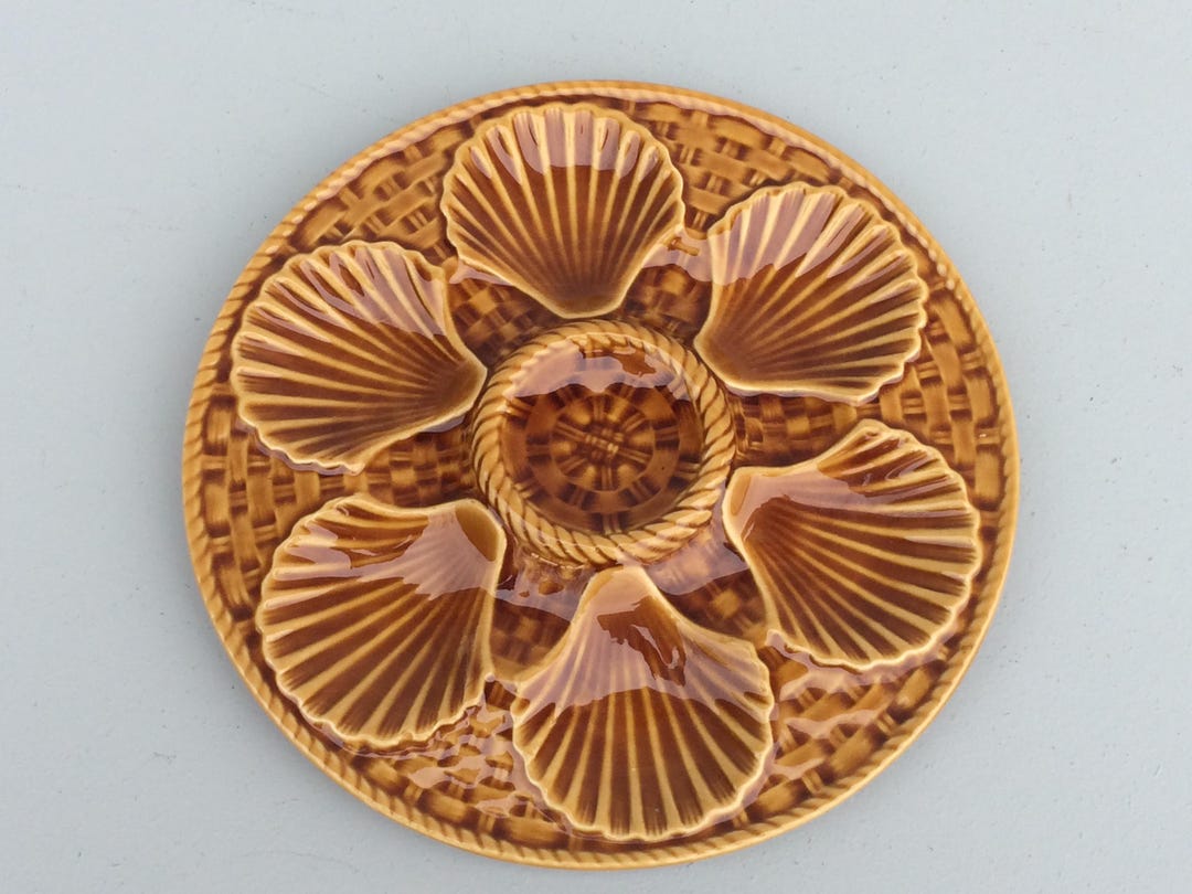 French Oyster Plate, Vintage Shellfish Server, Decorative Platters ...
