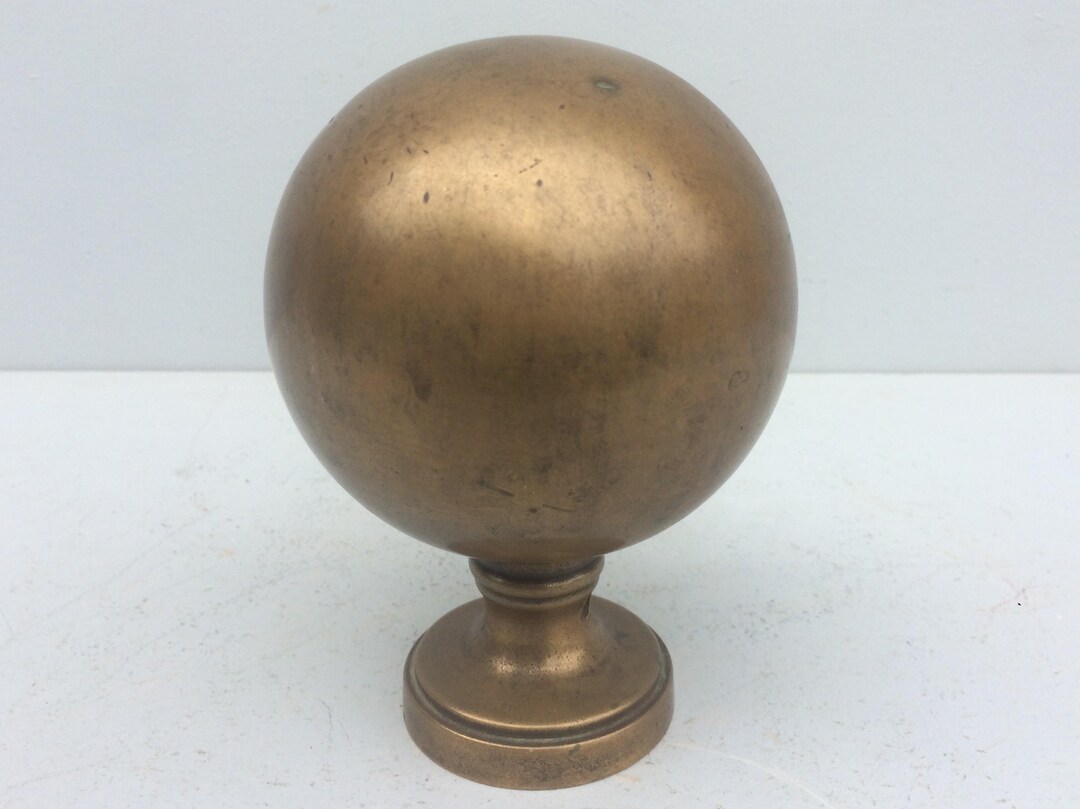 Large Ball Finial, Brass Post Finial for Stairway Bannister, Decorative ...