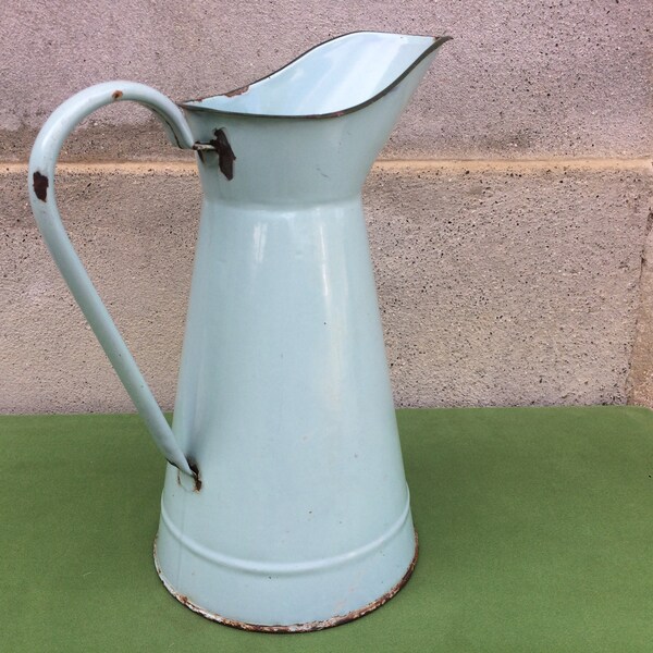 Enamel Pitcher - Etsy