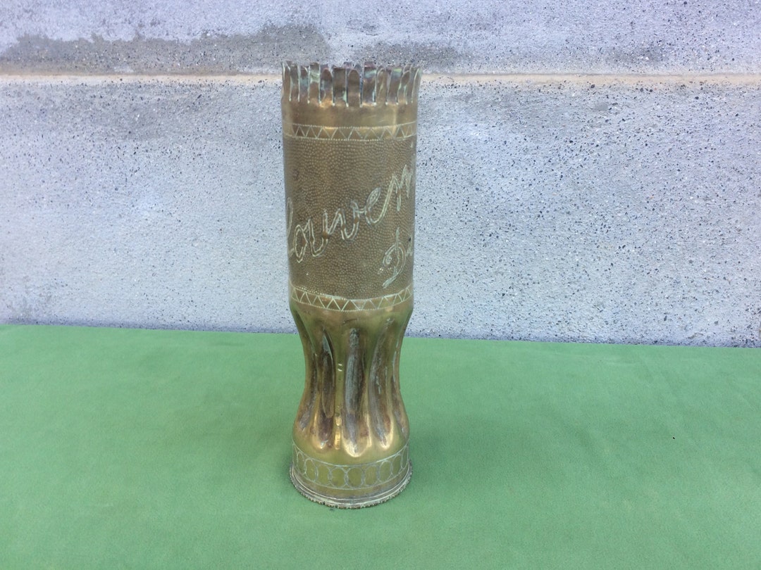 Marne Trench Art, Hand Decorated Shell Casing From World War 1, Found ...