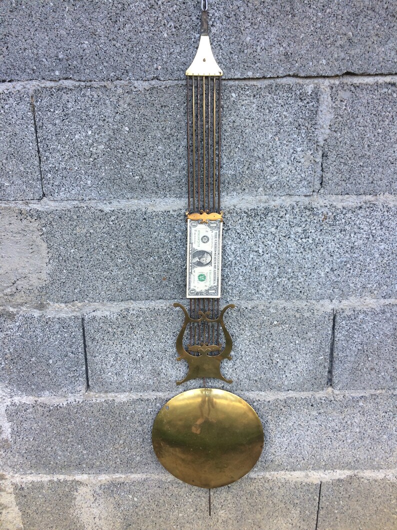 Antique Brass Clock Pendulum, Gold Wall Decor - Etsy