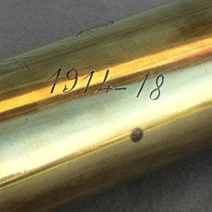 Trench Art Artillery Shell, Decorated WW1 Shell Casing, Found and ...