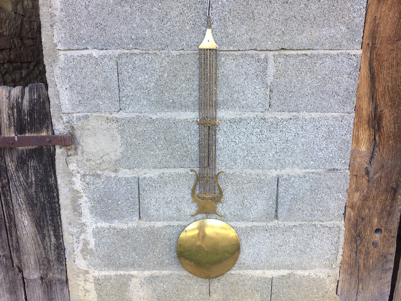 Antique Brass Clock Pendulum, Gold Wall Decor - Etsy