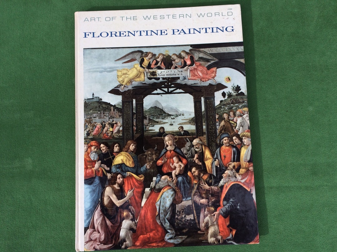 Vintage Florentine Painting Art Book, Illustrated Art History Book With ...