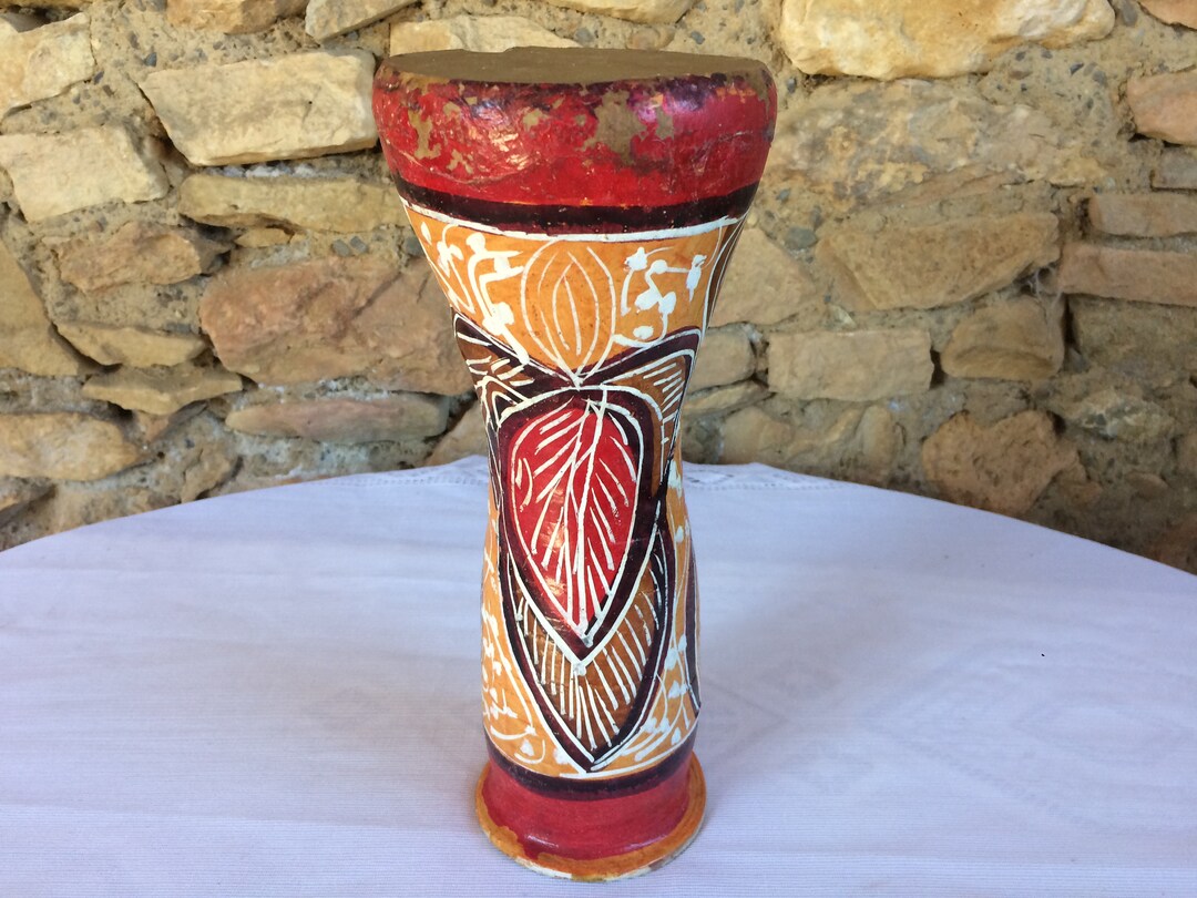 Handmade Ceramic Drum, African Percussion Instrument, Music Room ...