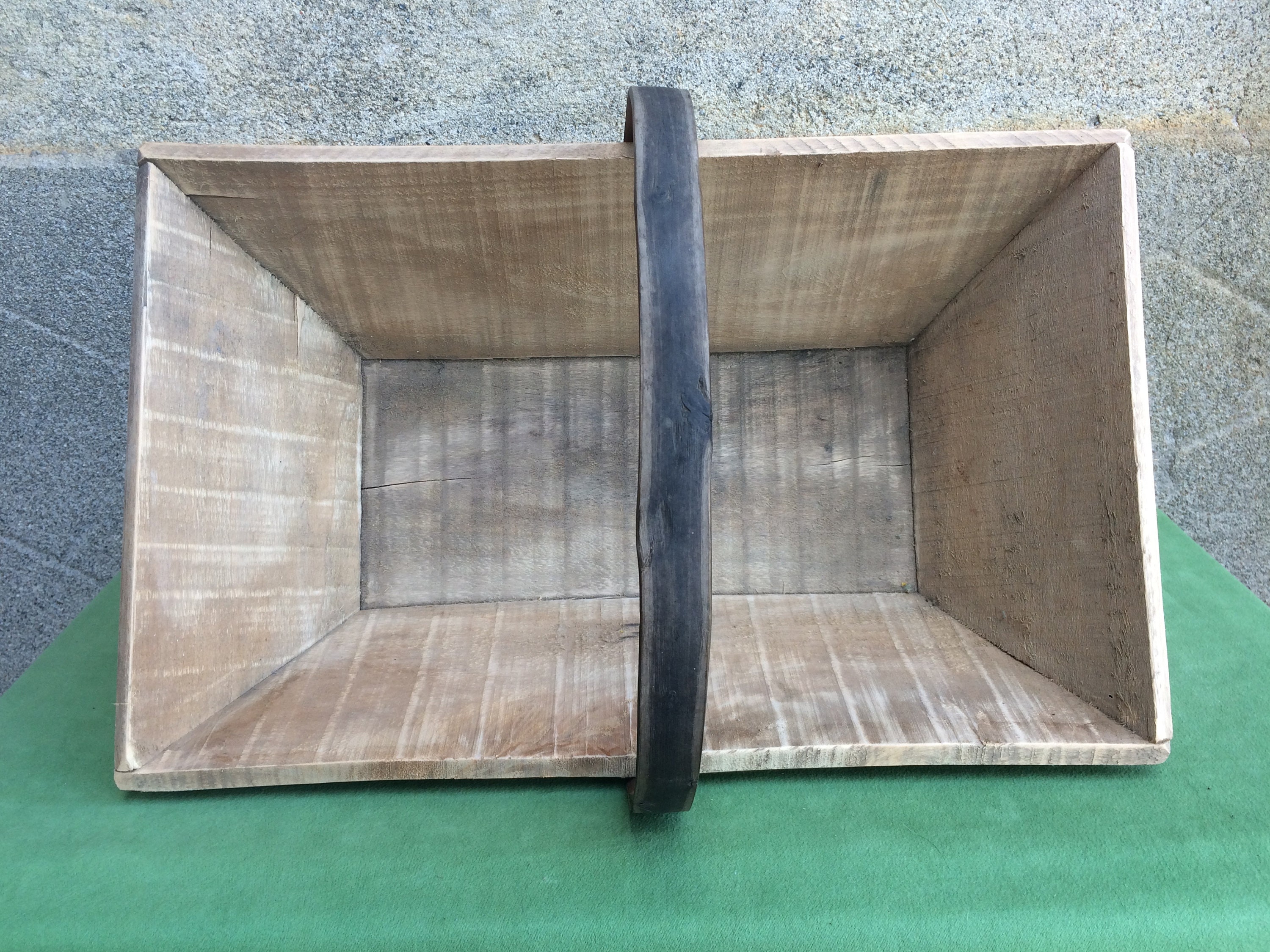 Large Wooden Trug, Indoor or Outdoor Basket With Bentwood Handle - Etsy