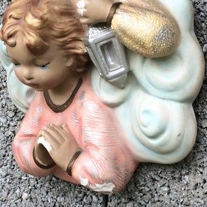 Guardian Angel Wall Hanging, Vintage Plaster Wall Sculpture - Etsy