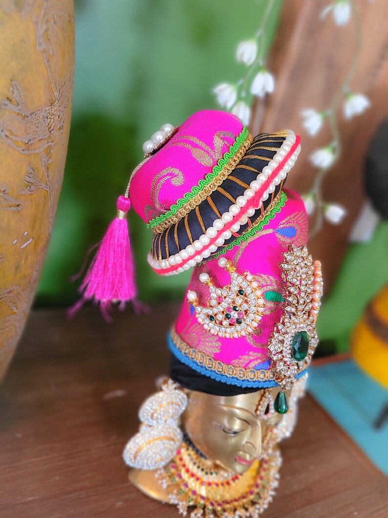 Vastra Kirita - Ammavaru Crown With Brocade Fabric - Etsy