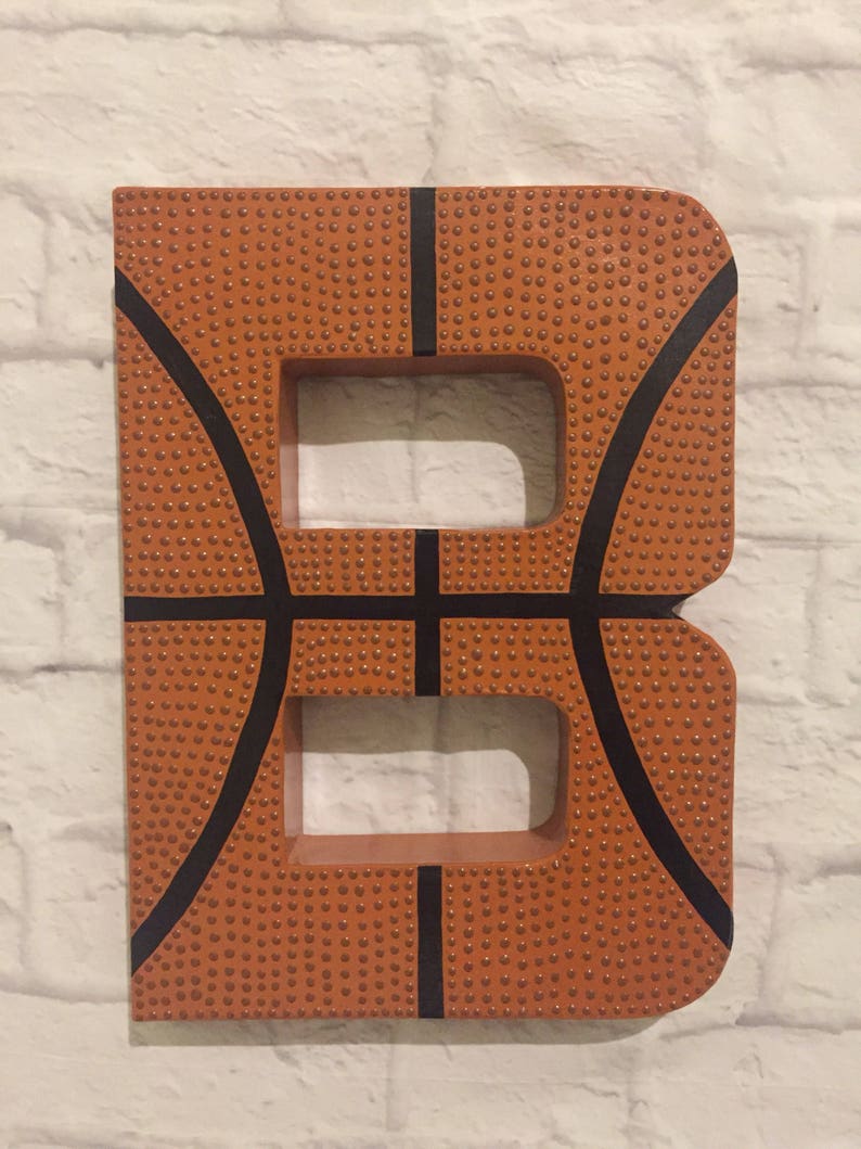 24 Custom Basketball Letter Sports Theme | Etsy