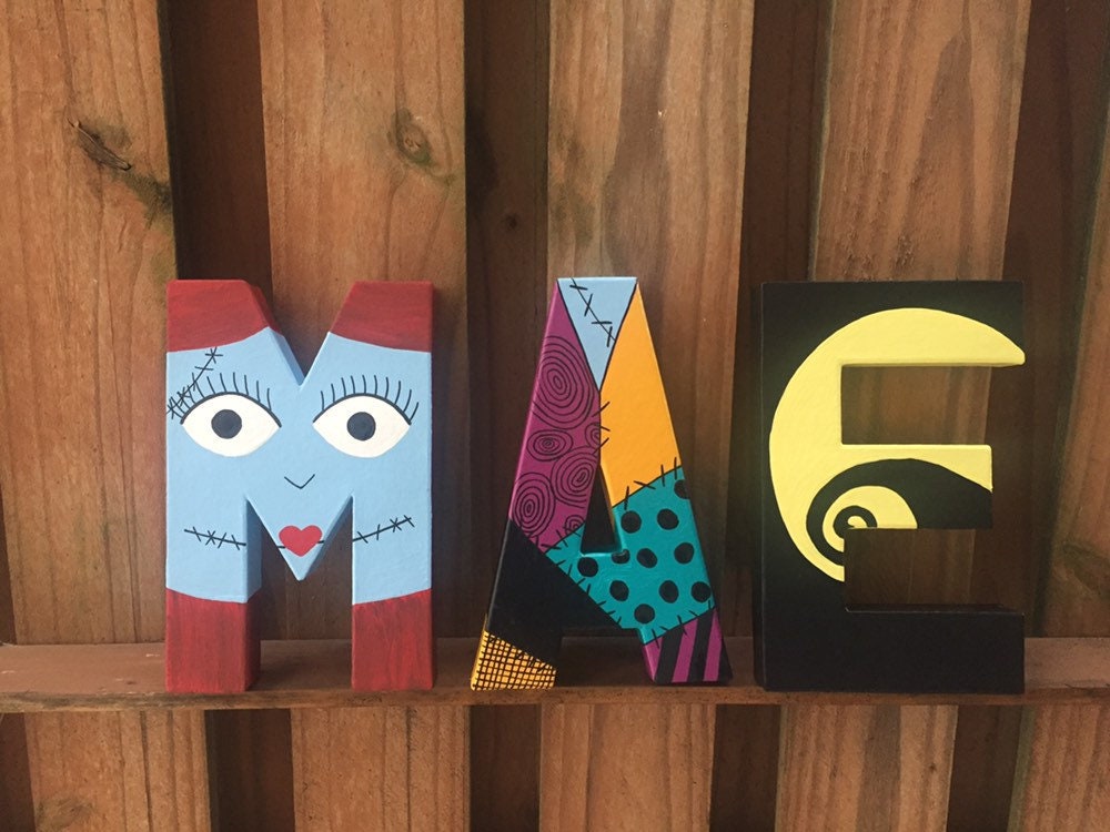 8 Custom Nightmare Before Christmas Letters Jack | Etsy