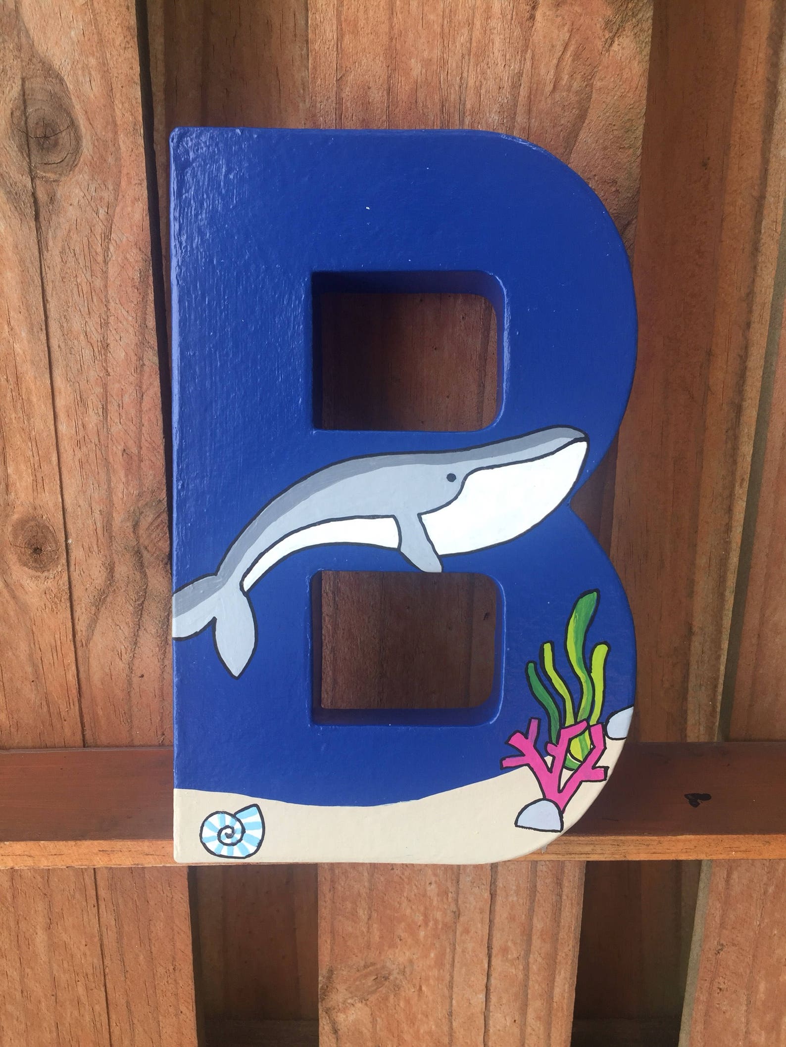8 Custom Ocean Beach Theme Letters Wall Art Nursery Kids | Etsy