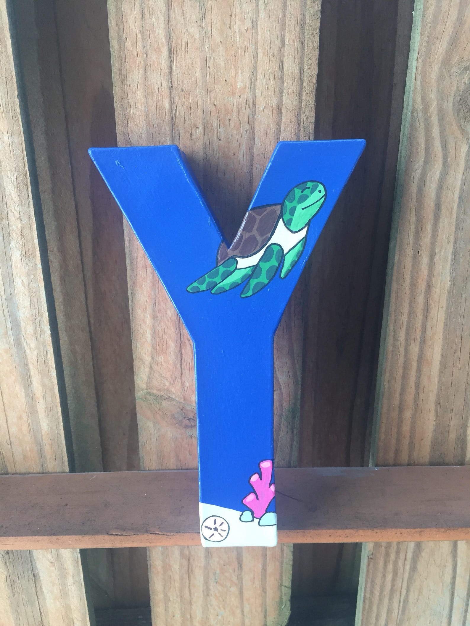 8 Custom Ocean Beach Theme Letters Wall Art Nursery Kids | Etsy