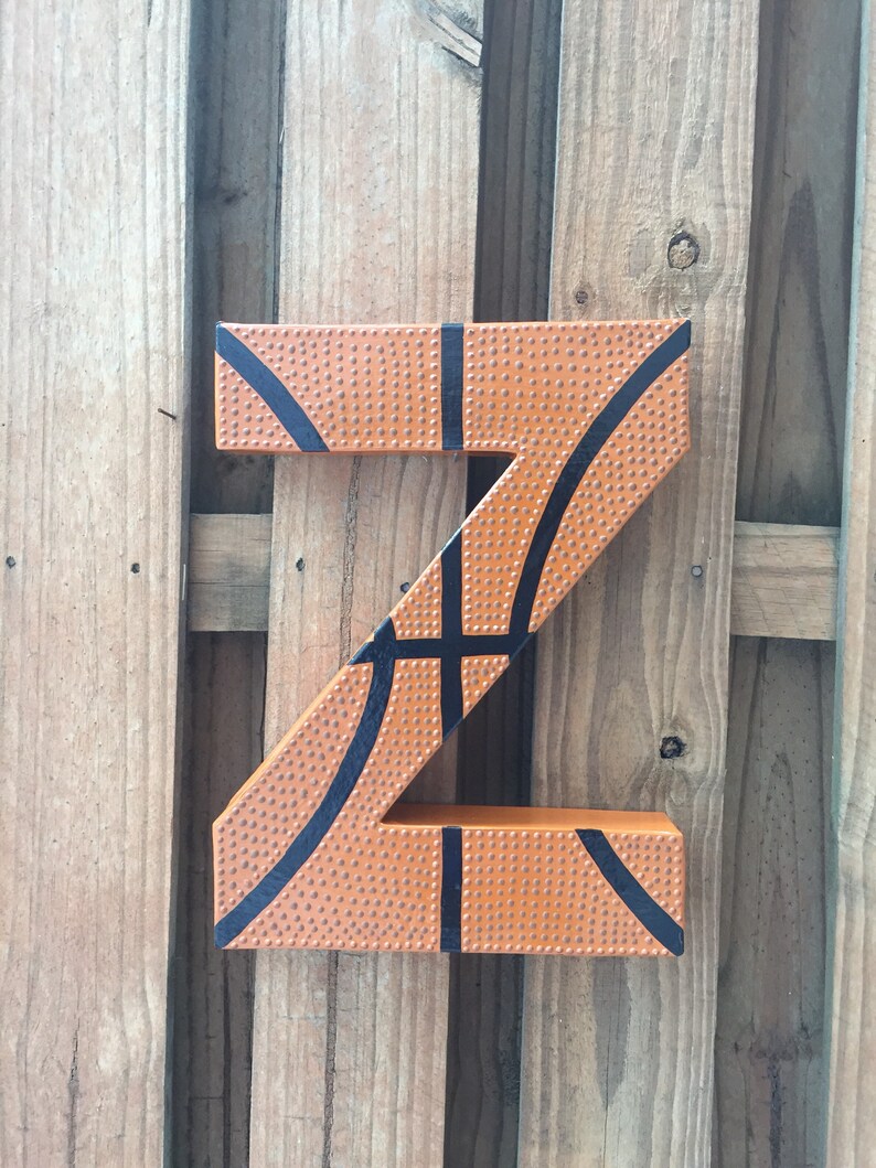 24 Custom Basketball Letter Sports Theme | Etsy