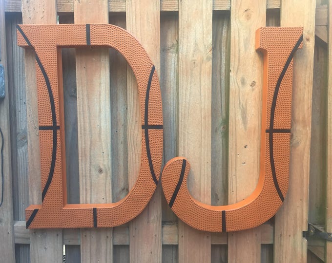 24" Custom Basketball Letter Sports Theme - Etsy