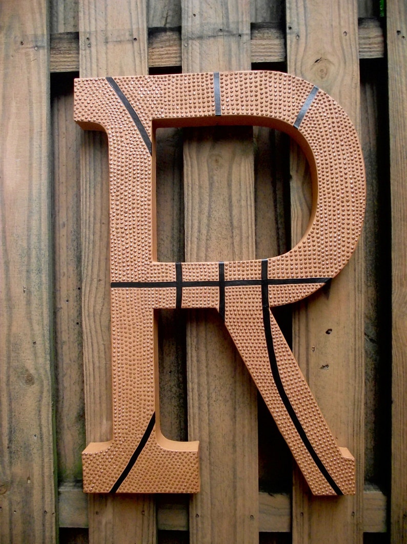 24 Custom Basketball Letter Sports Theme | Etsy