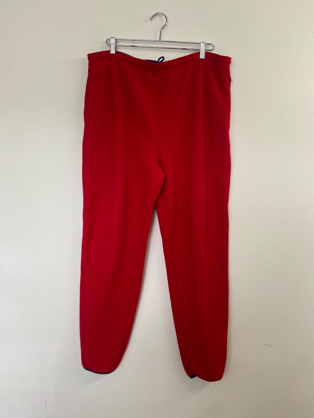 Retro 90s GAP Fleece Candy Apple Red Fleece Sweatpants Medium Large - Etsy