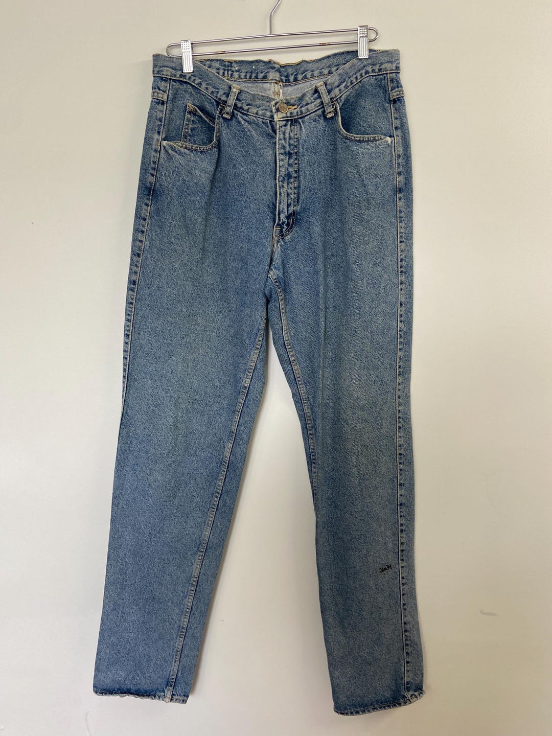 Retro 80s 90s Code Bleu Lived in Worn Denim 36x34 - Etsy