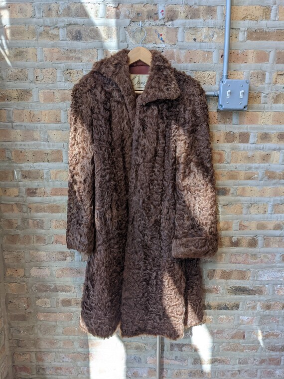 1940s luscious lamb overcoat - Gem