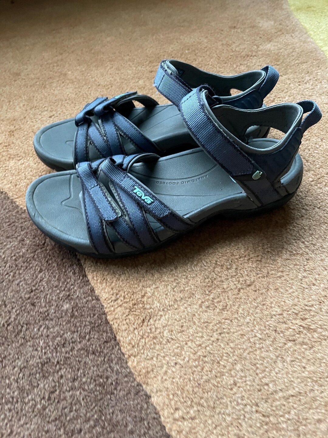 Y2K Teva Tirra Strappy Blue Gray Barefoot Sandals Size 7 Gorpcore - Etsy