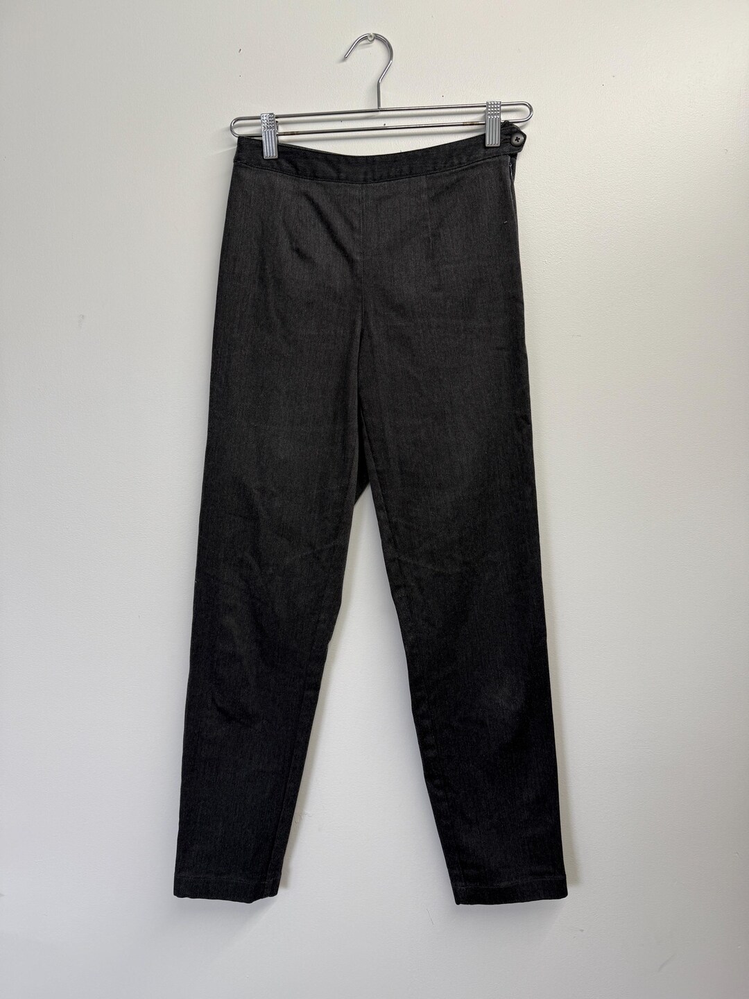 Retro 90s Ann Taylor Slate Grey Stretchy Tapered Slacks Pants Extra ...