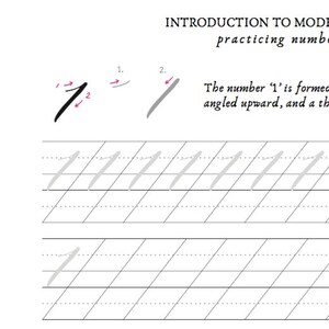 Beginner's Modern Calligraphy Digital Workbook - Instant Download ...