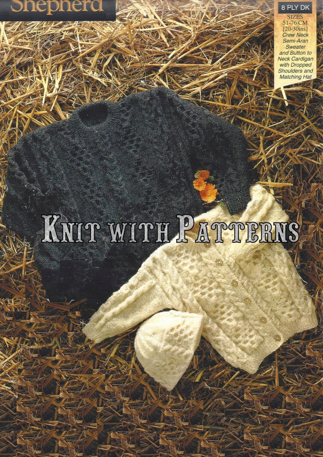 Childs Knitting Pattern PDF Download to Fit Sizes: 51,56,61,66,71,76 Cm ...