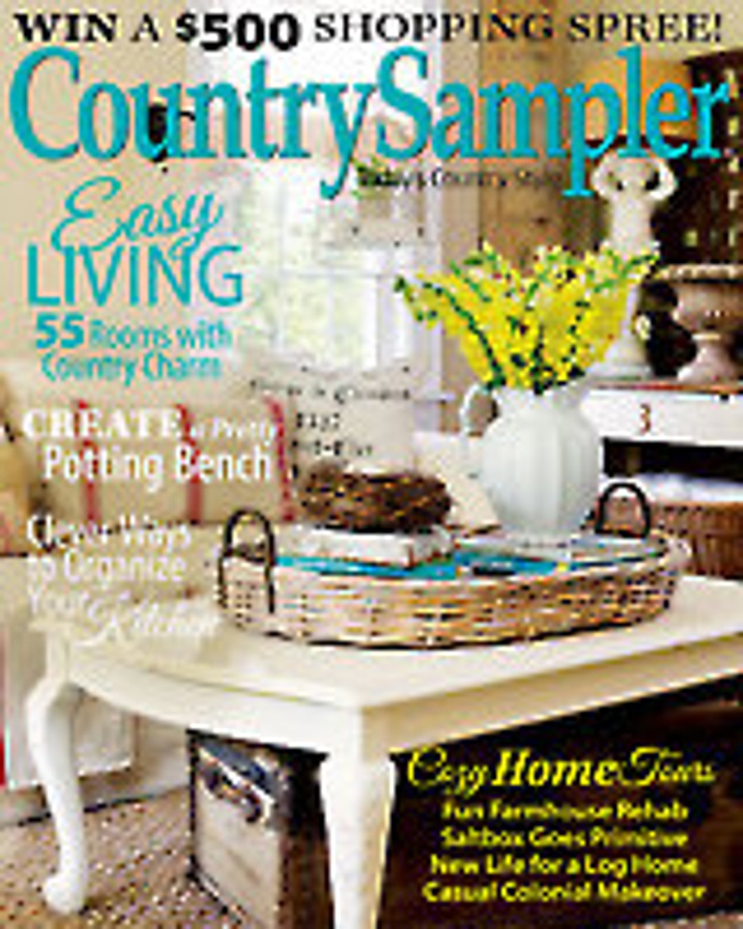 2017 Issues of Country Sampler Magazine Including: January, May, July ...