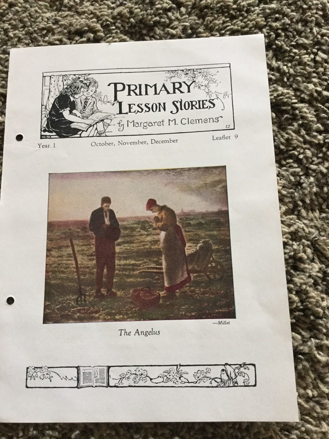 Primary Lesson Stories by Margaret M Clemens Year 1 Leaflet 2-13 - Etsy