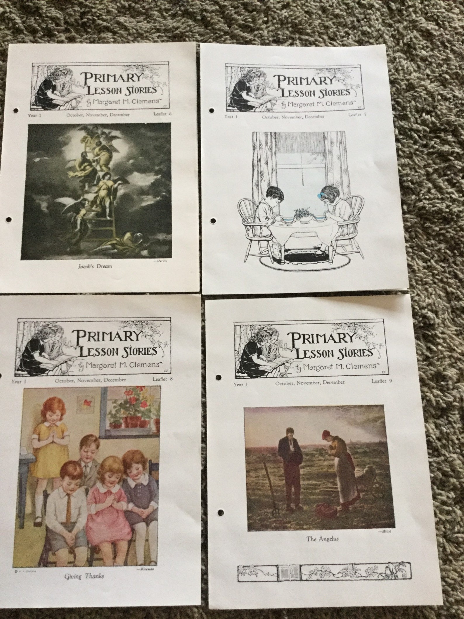Primary Lesson Stories by Margaret M Clemens Year 1 Leaflet 2-13 - Etsy