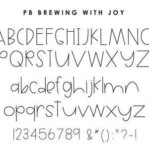 Perfect Blend Font Duo: PB Iced Lemon Loaf + PB Brewing With Joy ...