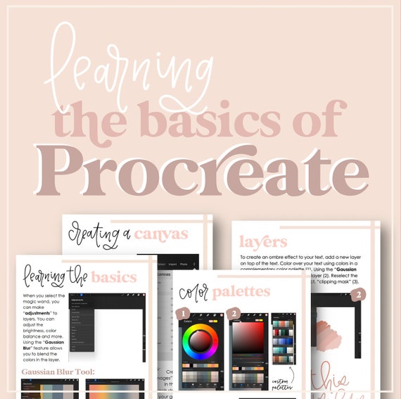 Learning the Basics of Procreate Procreate Guide for - Etsy