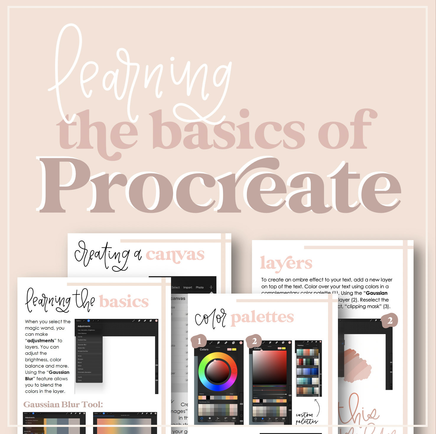 Learning the Basics of Procreate Procreate Guide for - Etsy