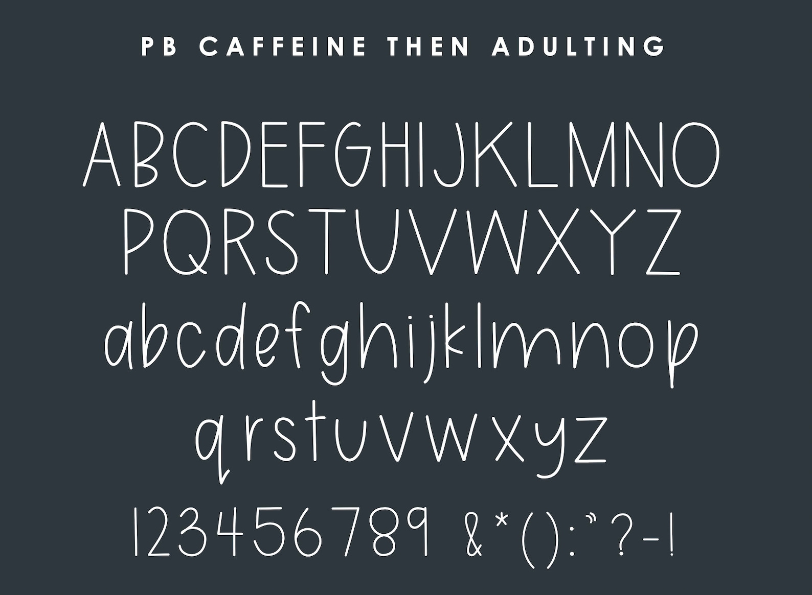 Perfect Blend Font Duo: PB Sugar Cookie PB Caffeine Then - Etsy
