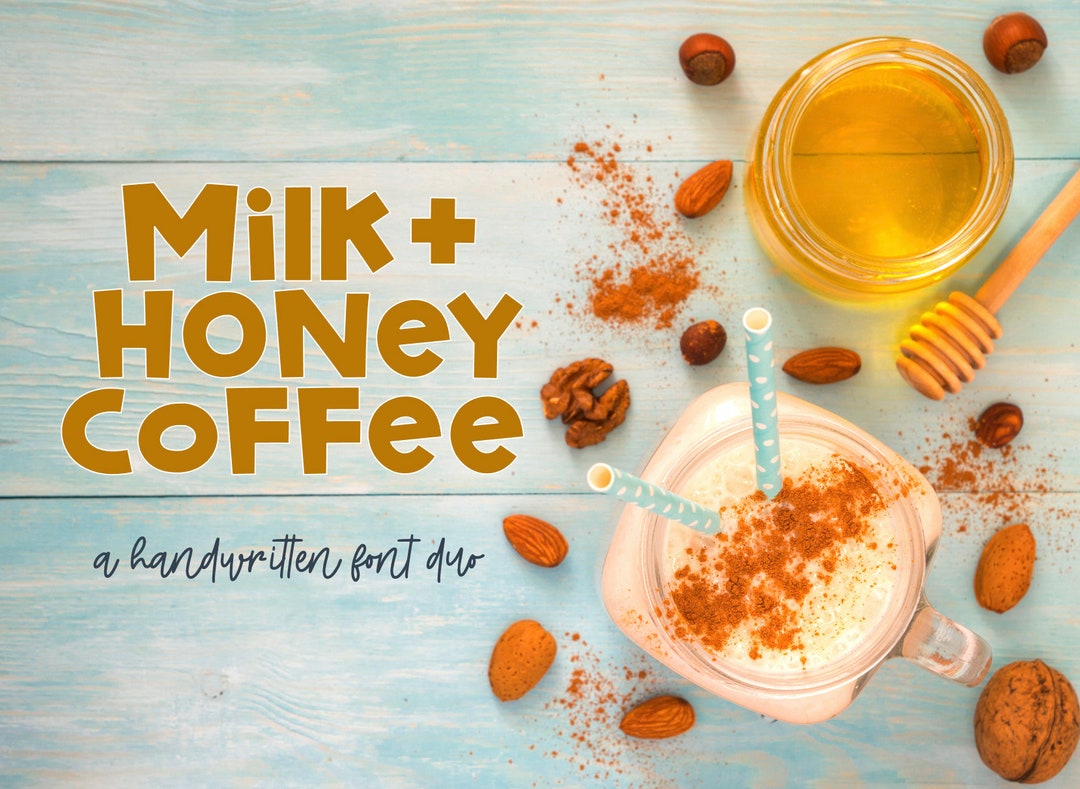 Perfect Blend Font Duo: PB Milk and Honey Coffee + PB Double Star Day ...